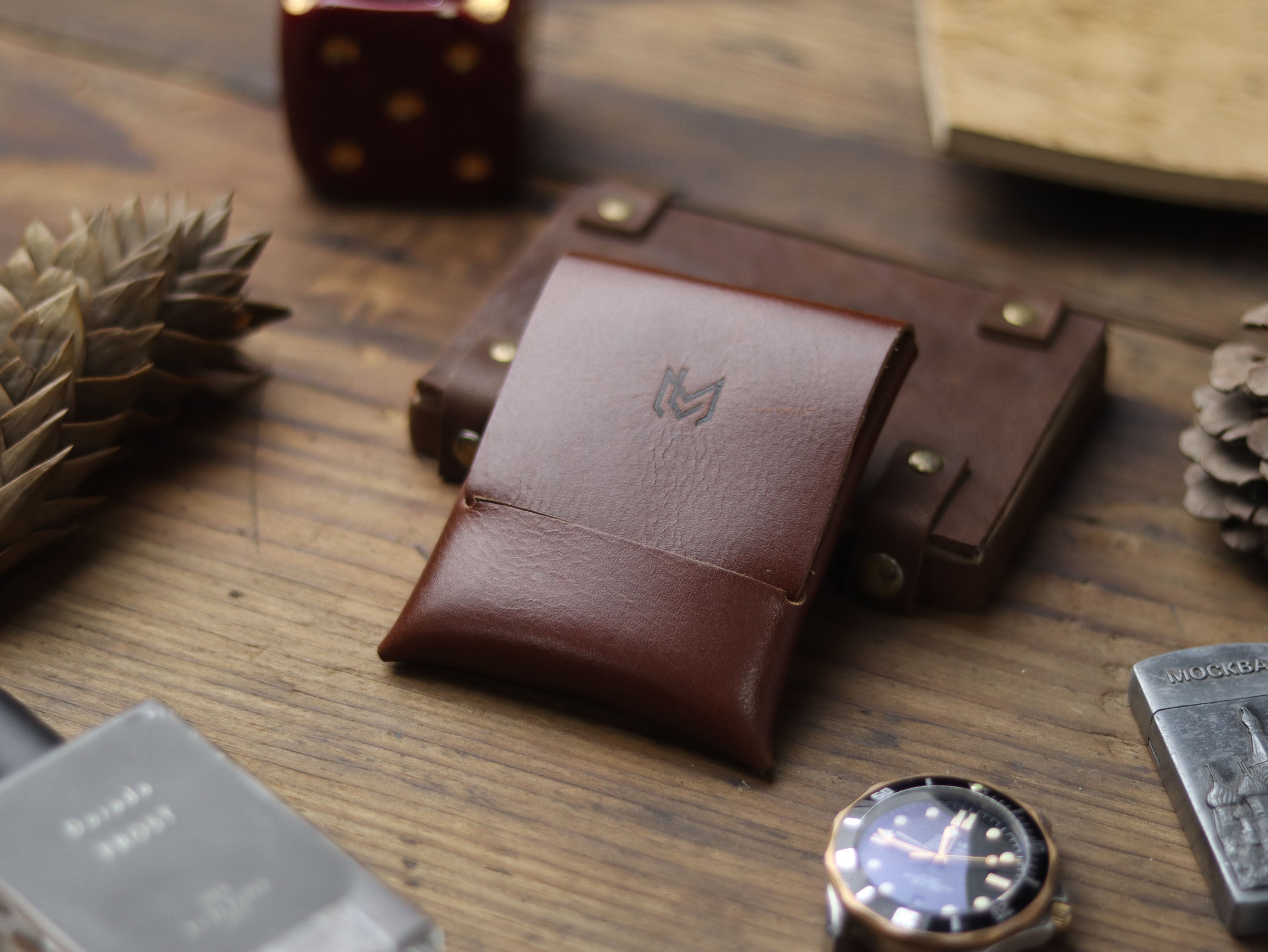 Pure Leather Smart Compact Wallets Perfect Gift - Leather-Man